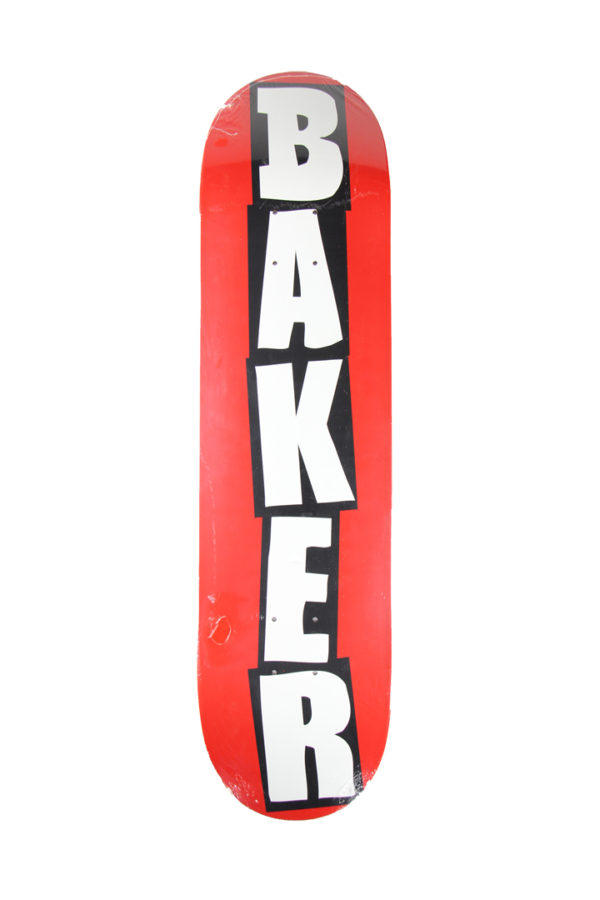 BAKER SKATEBOARDS – STRAIGHT UP RED/WHITE DECK 8″ x 31.5″ - Street ...