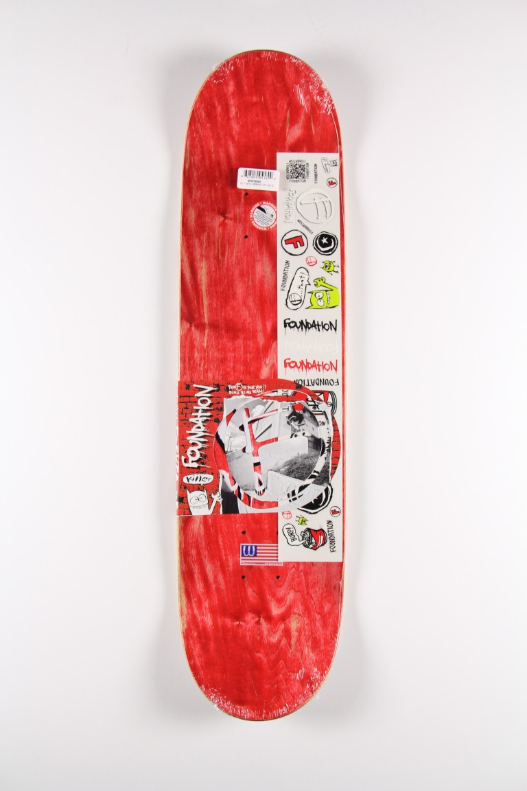 FOUNDATION SKATEBOARDS – THRASHIN WTF WHITE DECK 7.875″ x 31″ - Street ...