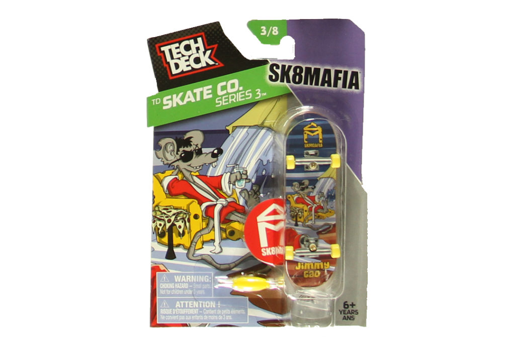 SK8 MAFIA - TECH DECK TD SKATE CO. SERIES 3 JIMMY CAO RAT FINGER BOARD ...